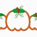 3 Pumpkins Fall Digital Embroidery Design Machine Applique - Etsy