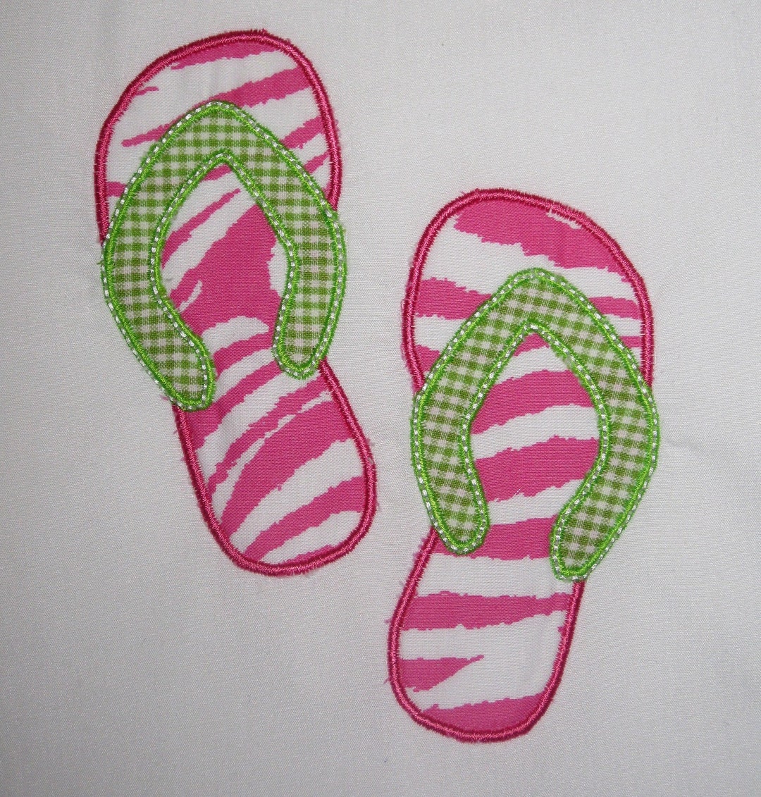 Flip Flops Machine Embroidery Design - Etsy