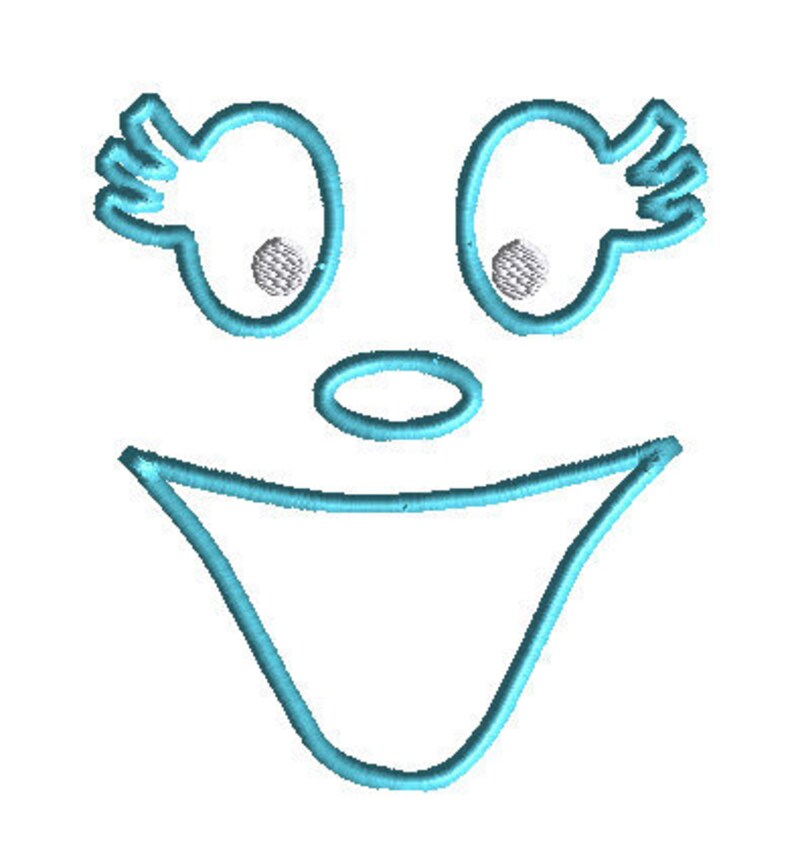 Halloween Girl Ghost Face Embroidery Design Machine Applique - Etsy