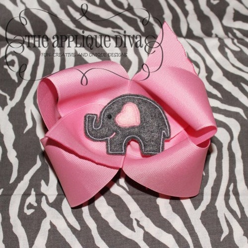 School Bus Hair Bow Center Embroidery Design Machine Applique - Etsy