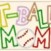 Summer T Ball Mom Digital Embroidery Design Machine Applique - Etsy