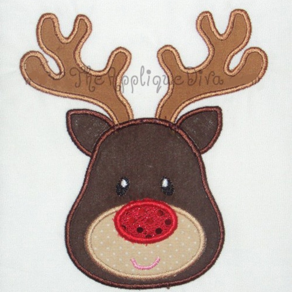 Reindeer Embroidery - Etsy