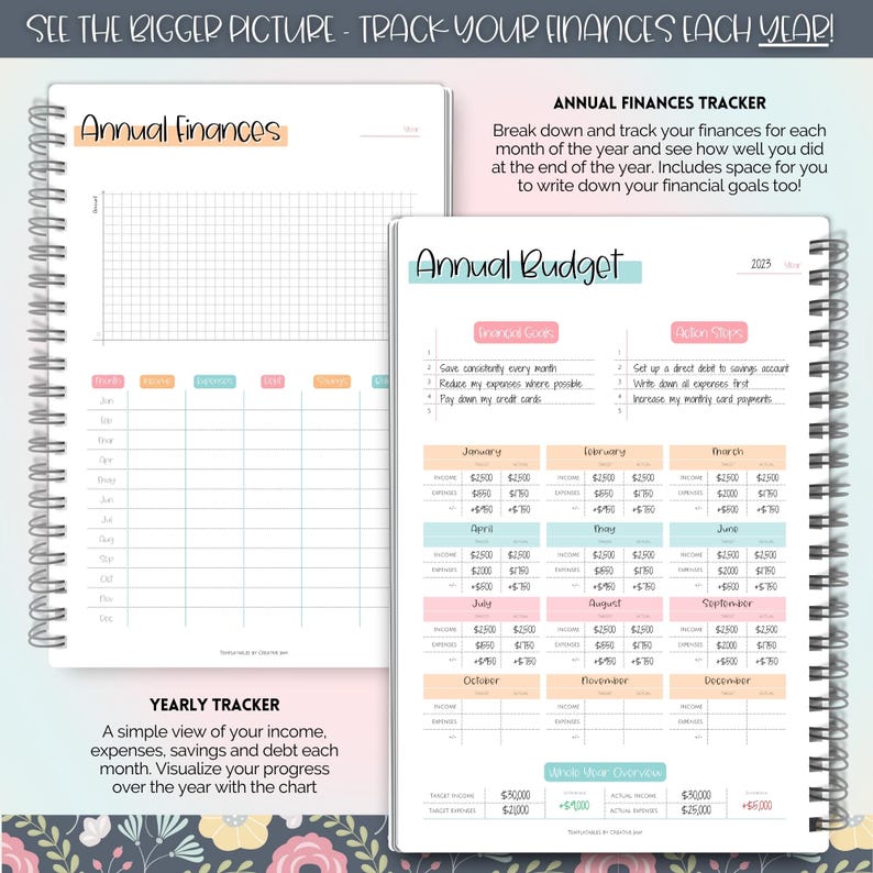 Budget Planner & Monthly Bill Organizer | Finance Budget Planner ...