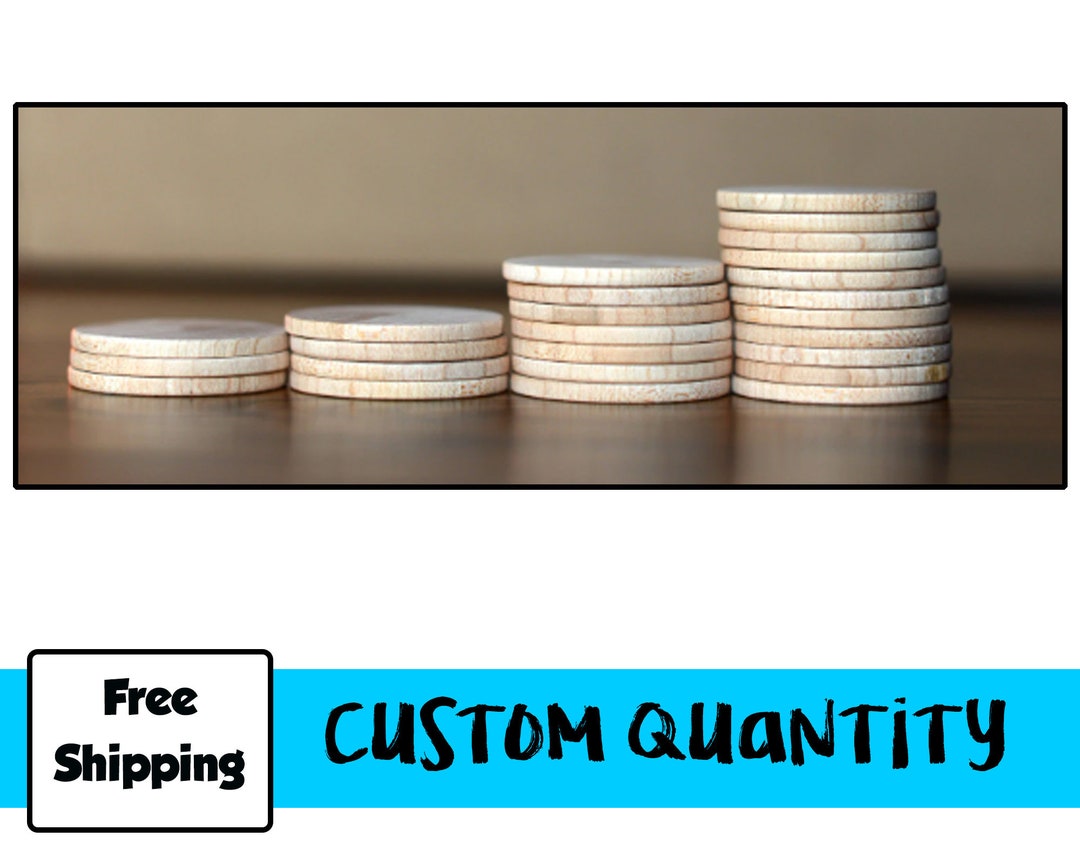 Wood Circle Discs Coins * Custom Quantity * 1/8" Thick 1 1/2" Wide - Etsy