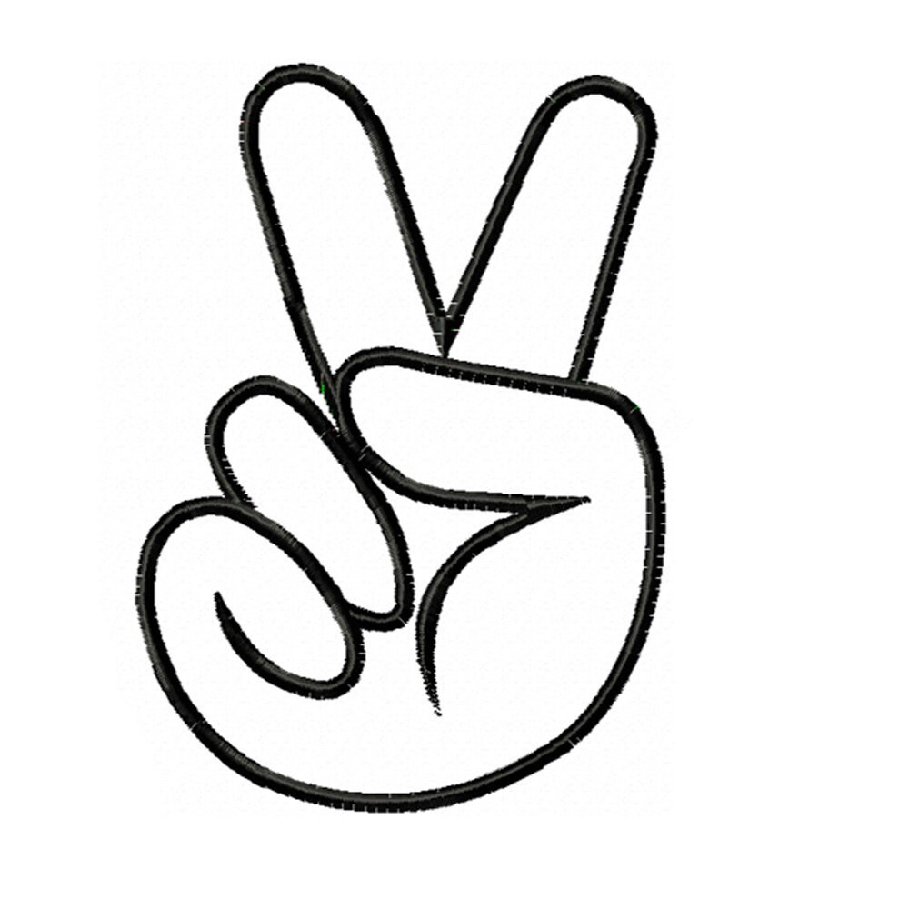 Sign Language Machine Embroidery Applique 4 Patterns 4x4 Hoop - Etsy