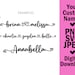 Names Connected Heart Swirl Digital Download SVG PNG Cricut Cut File ...