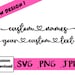 Custom Connected Heart Names Font Digital File Download New Design - Etsy