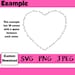 Custom Names in a Heart Shape Outline Words Quote Lyrics or Text ...