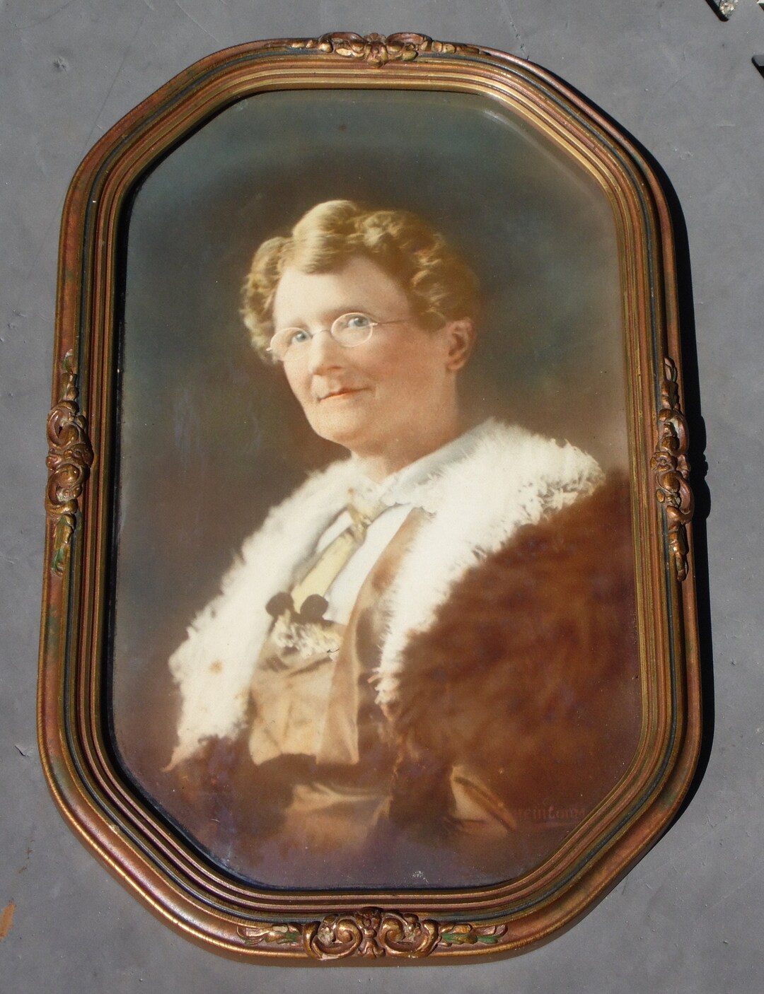 Antique Chicago Portrait Co. Cathedral Design Picture Frame - Etsy