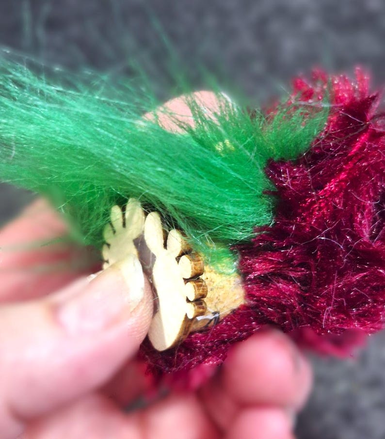 Red Hat Gnome With Gingerbread-green Beard Magnet - Etsy