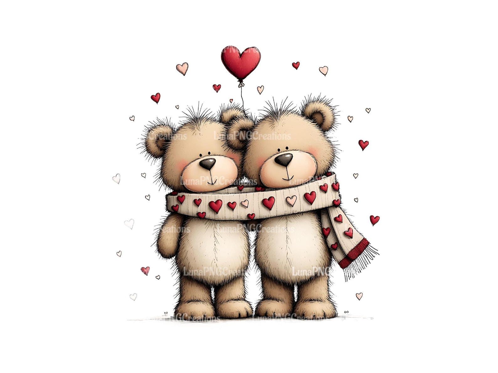 Valentine Bears Clipart PNG, Cute Teddy Bear Download, Love Heart ...