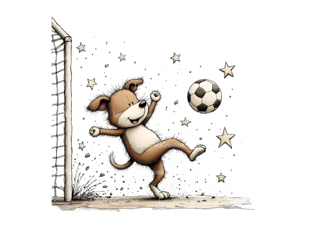 Animal Soccer Clipart PNG, Whimsical Woodland Bundle, Sports ...