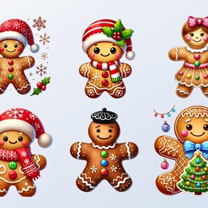 Gingerbread Clipart PNG, Christmas Cookie Digital Download, Holiday ...