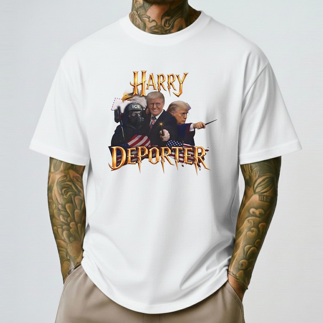 Harry Deporter Shirt, Funny Political Parody Tee, Satirical Humor Gift ...