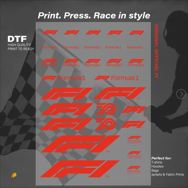 Motorsport Official DTF Vector Design - Grand Prix Vector Tshir Print ...