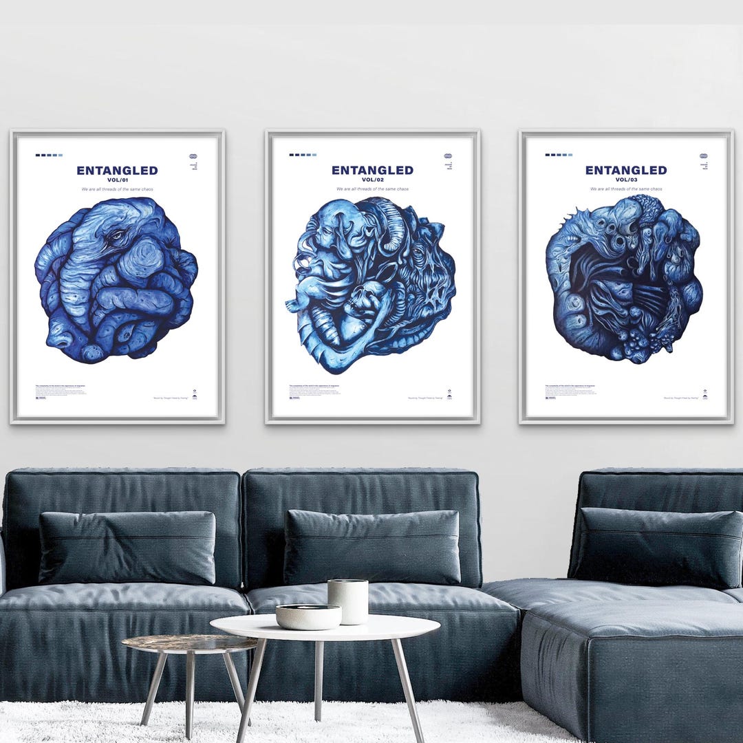 Set of 3 Original Concept Art Posters / Ntangled Collection / Digital ...