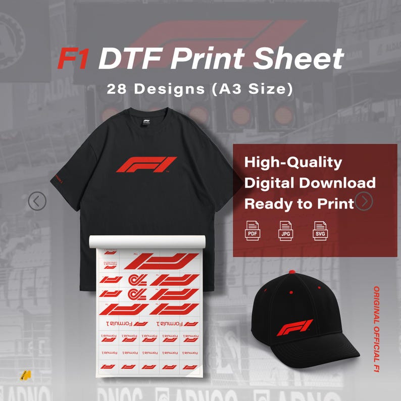 Motorsport Official DTF Vector Design - Grand Prix Vector Tshir Print ...