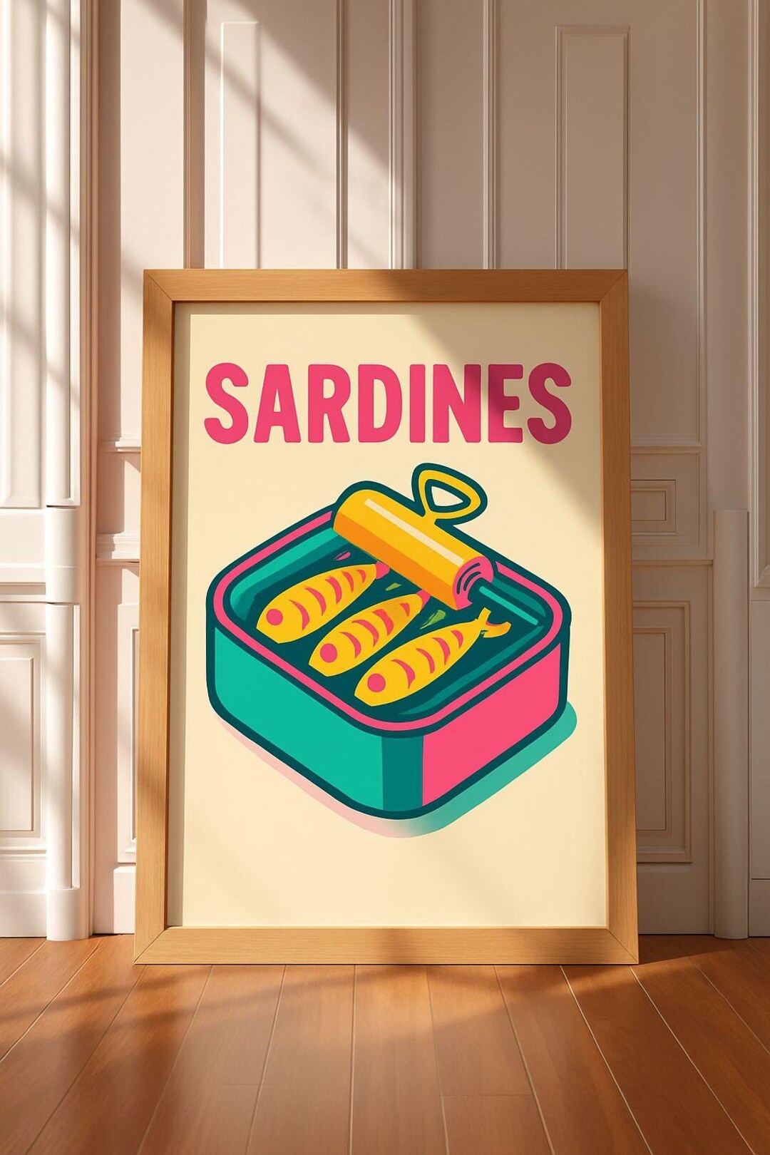 Colorful Chic Sardines Poster Digital Download Trendy Art Pop Print ...
