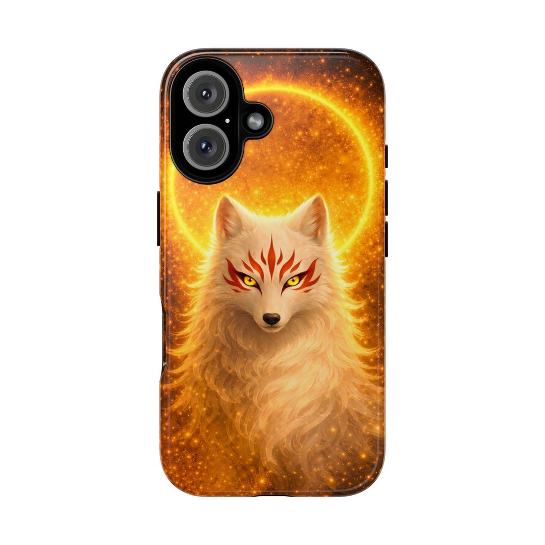 Mystic Fox With Solar Halo Phone Case | Tough Cases - Etsy