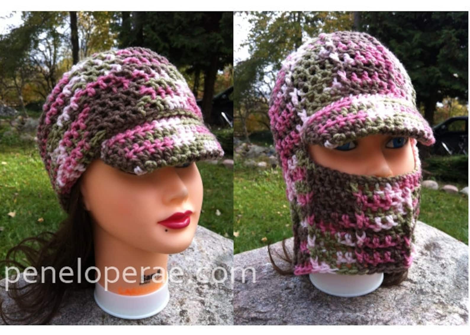 Crochet Fold-down Hat pattern - Etsy