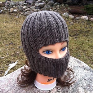 Knit Fold-down Ski Mask Hat (pattern) - Etsy