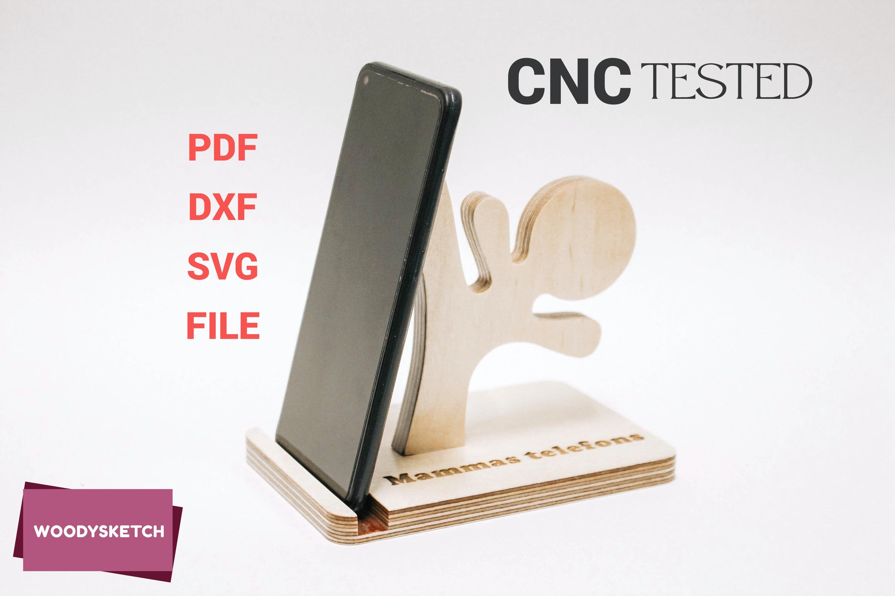 CNC Phone Stand Svg | Laser Cut File DXF PDF - Etsy