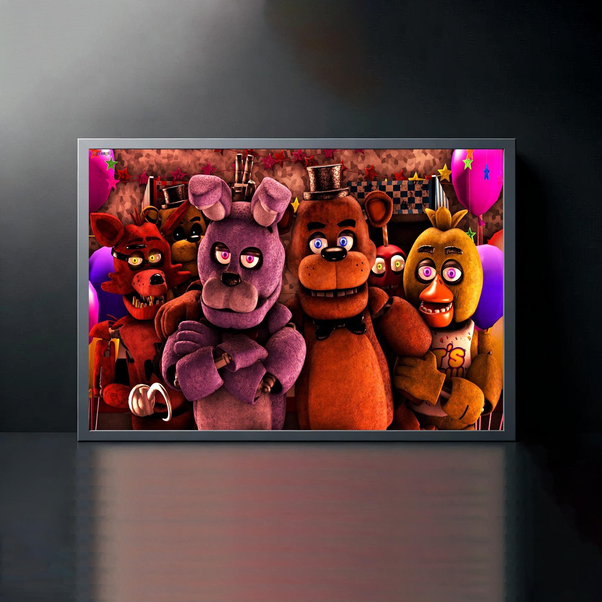 Five Nights at Freddy's Film Poster, Modern Movies Art Print, Canvas ...