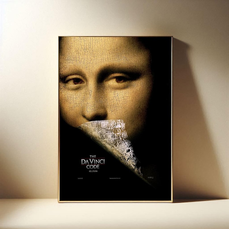 The Da Vinci Code Classic Film Poster, Modern Movies Art Print, Canvas ...