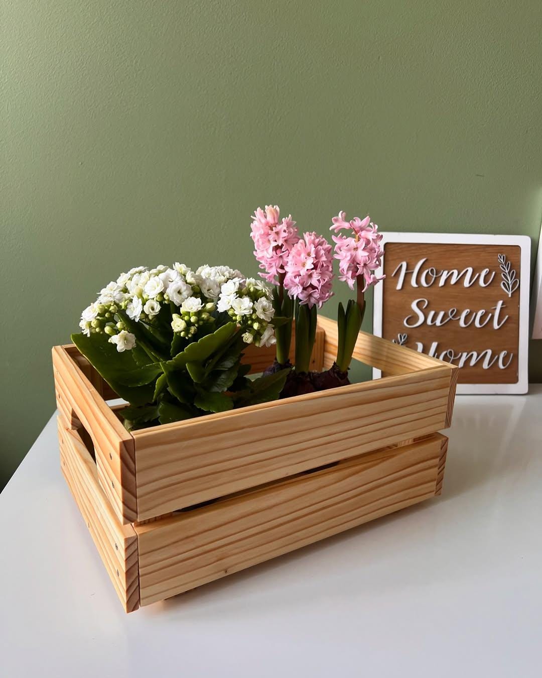Minimalist Wooden Storage Crate - Etsy