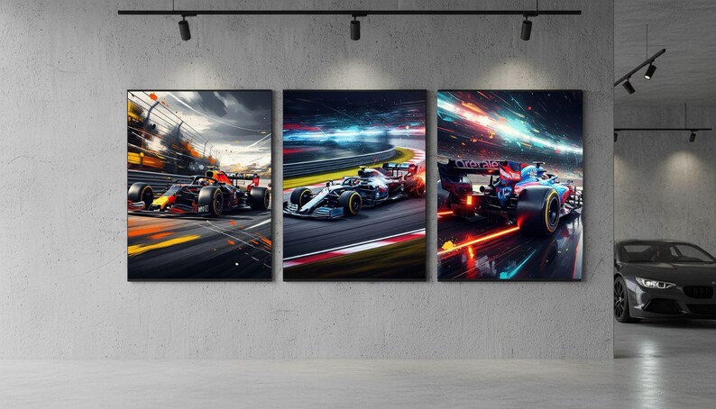 Formula 1 Racing Poster | Modern F1 Wall Art (digital Download) - Etsy