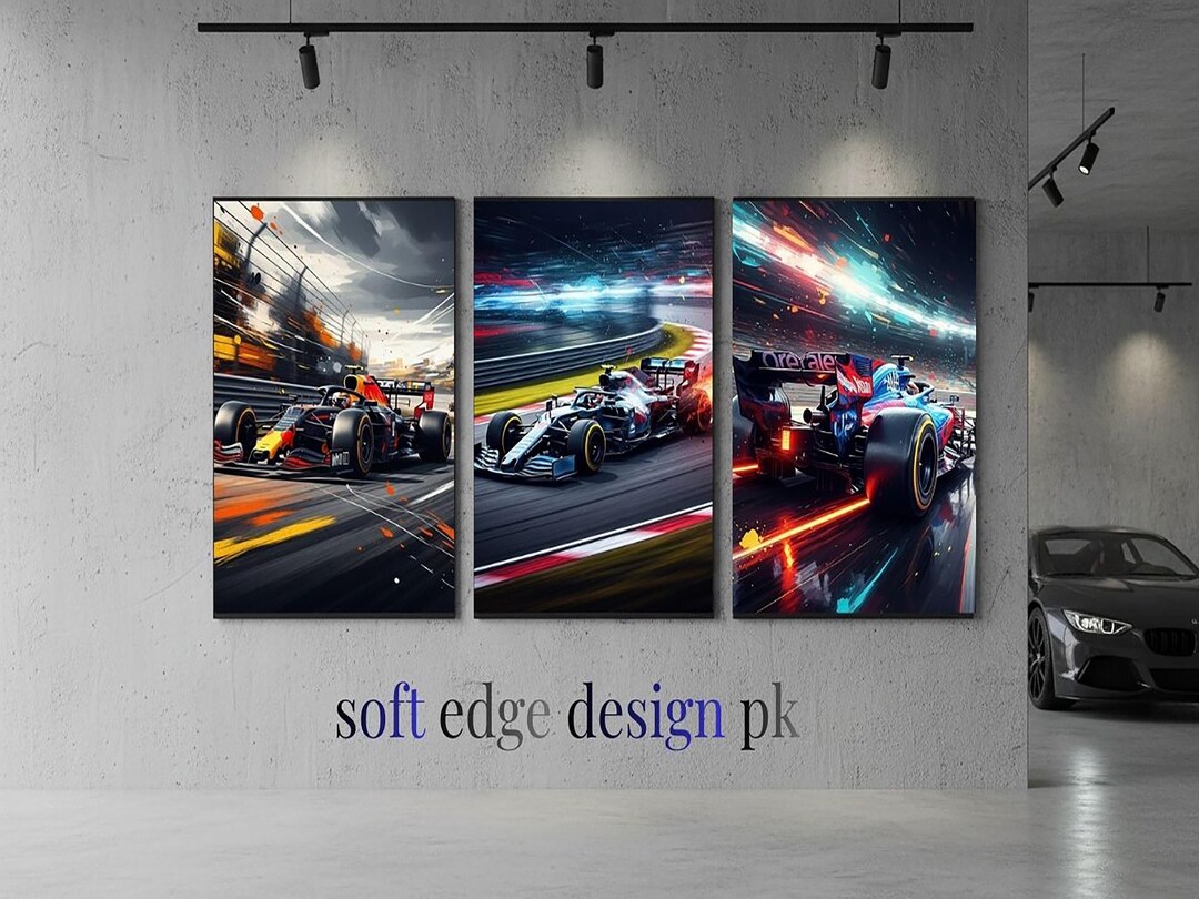 Formula 1 Racing Poster | Modern F1 Wall Art (digital Download) - Etsy
