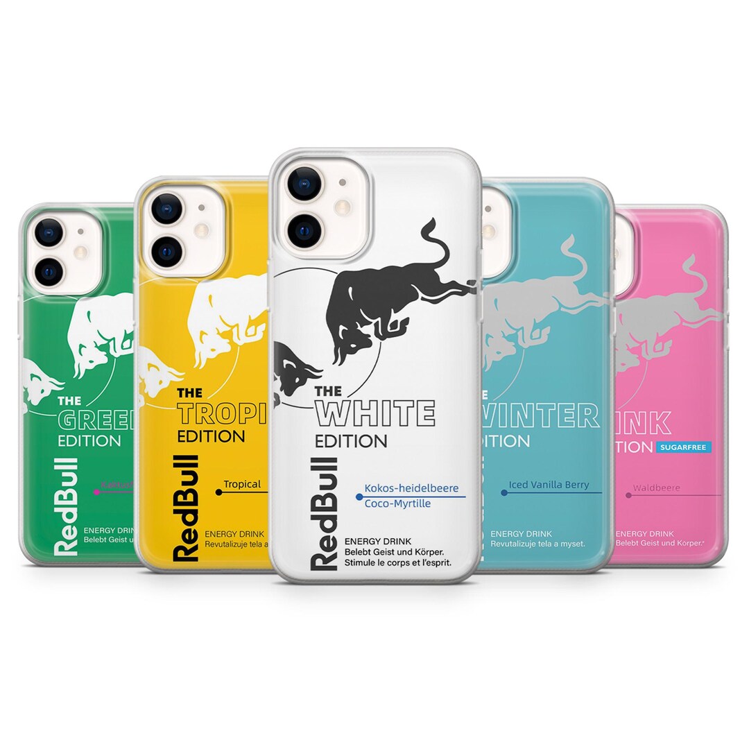 Red Bull Cartoon Phone Case- Energy Drink Racing Cover for Iphone ...
