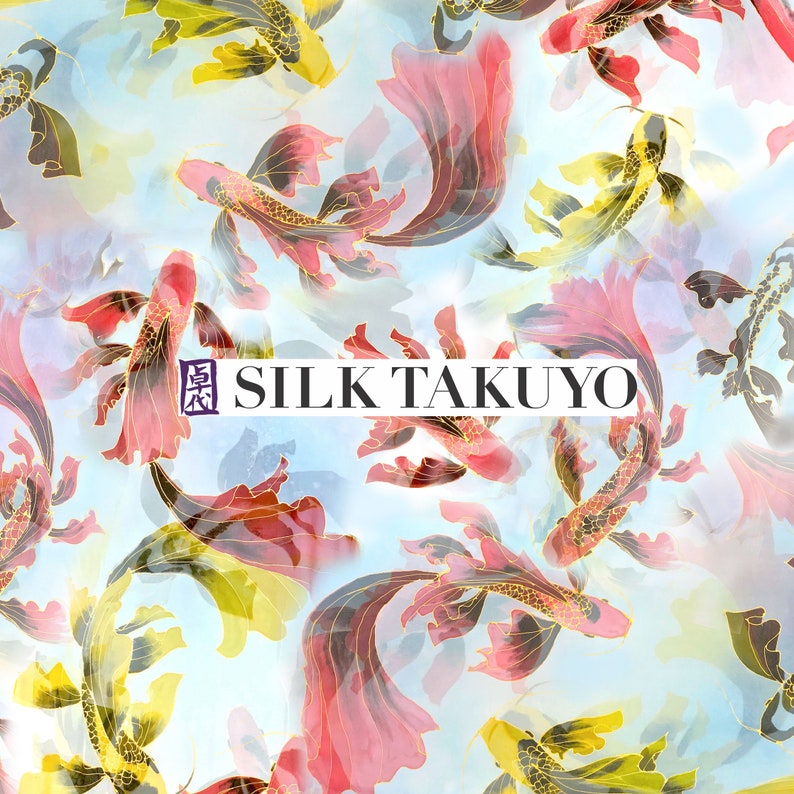 Sheer Kimono Jacket Koi Fish, Tranquility Japanese Koi Kimono - Etsy