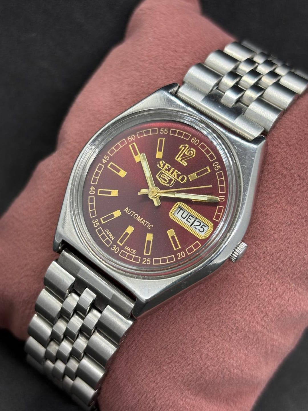 Vintage Seiko 5 Automatic Men’s Wrist Watch | Refurbished Day-date ...