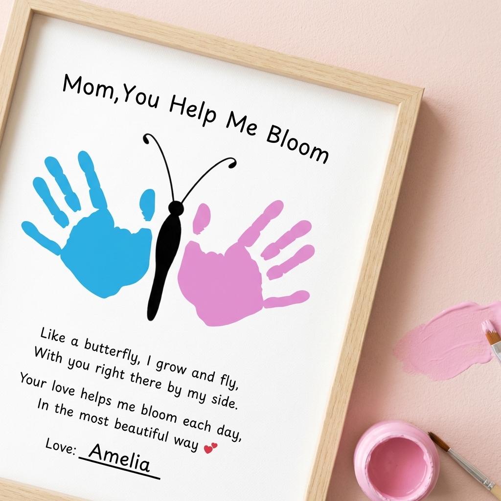 Mothers Day Handprint Craft Printable | Kids DIY Poem Template ...