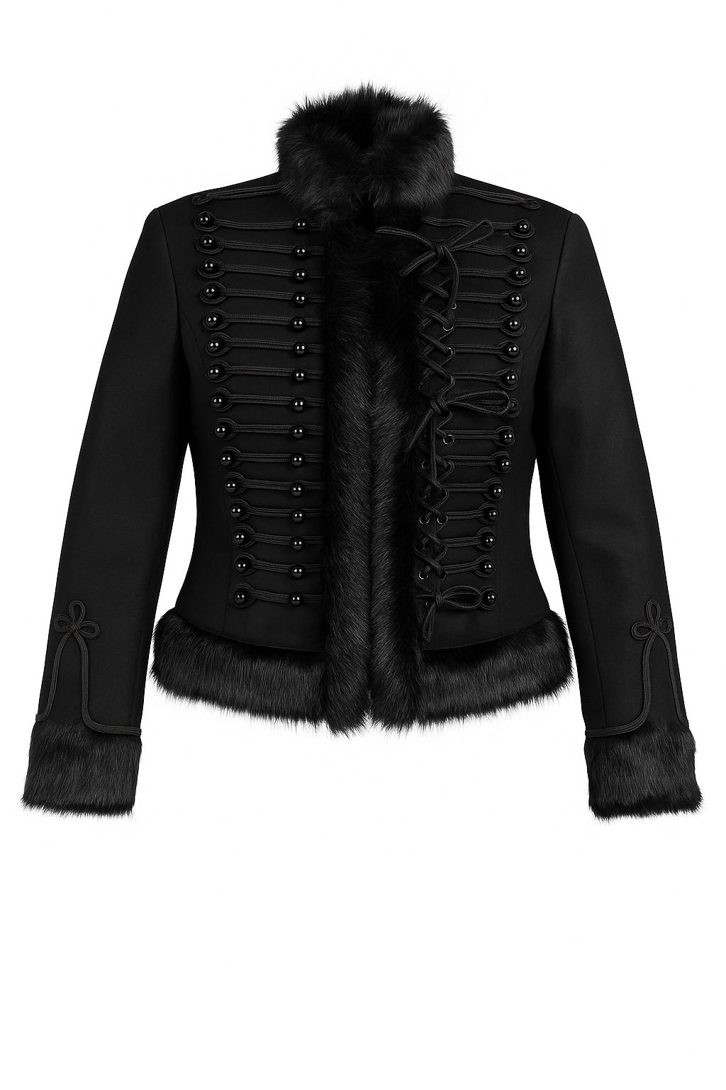 Napoleonic Brunswick Hussar Officer Pelisse Jacket – 18th Century Repro ...