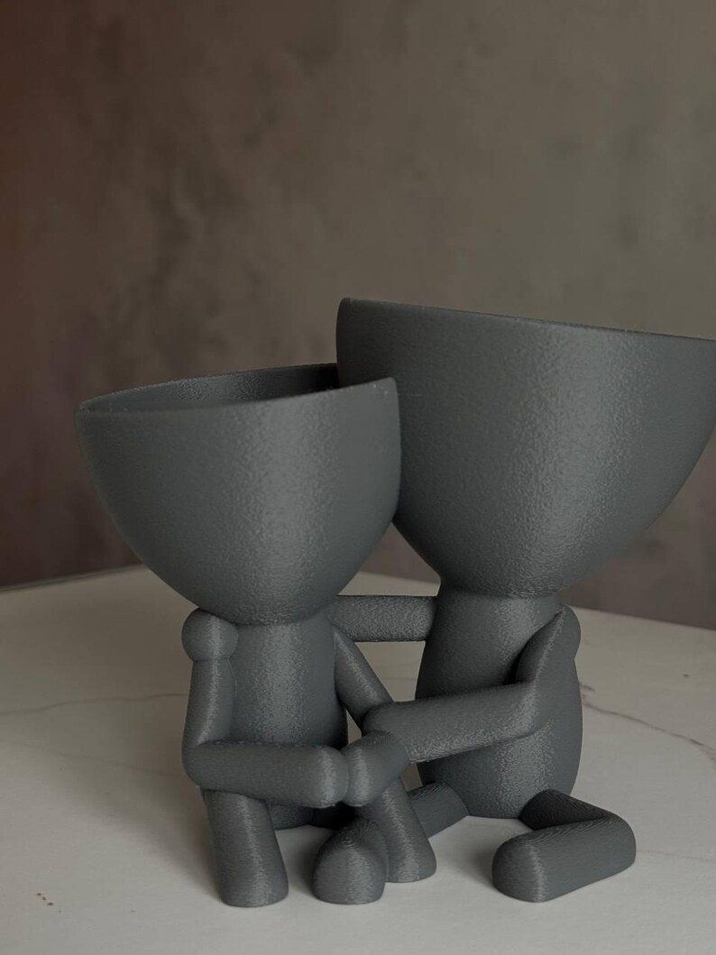 Decorative Planter “couple” Made of Eco Plastic - Etsy