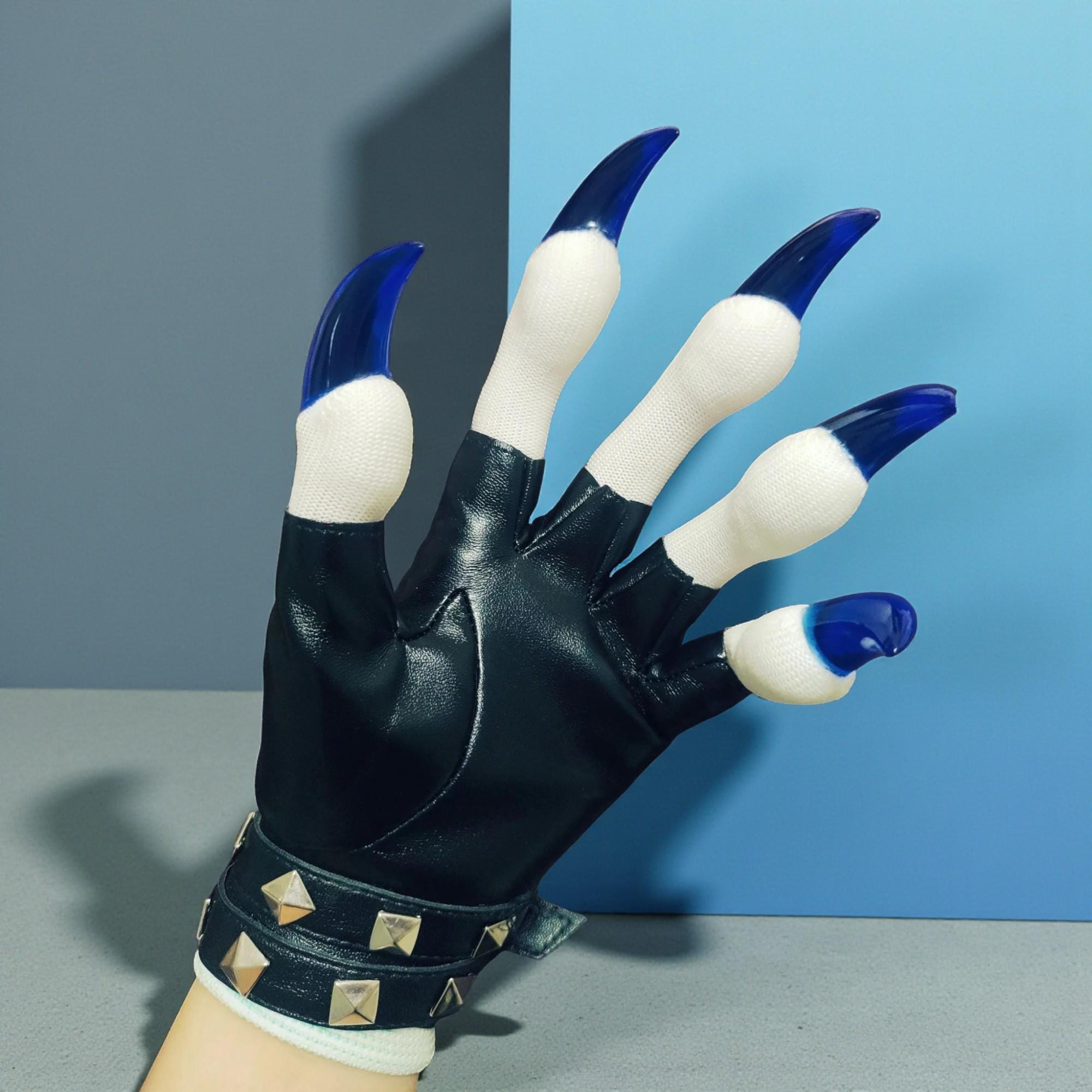 Furry Claw Gloves | Furries | Two-layer Cosplay Paw Gloves With Colored ...