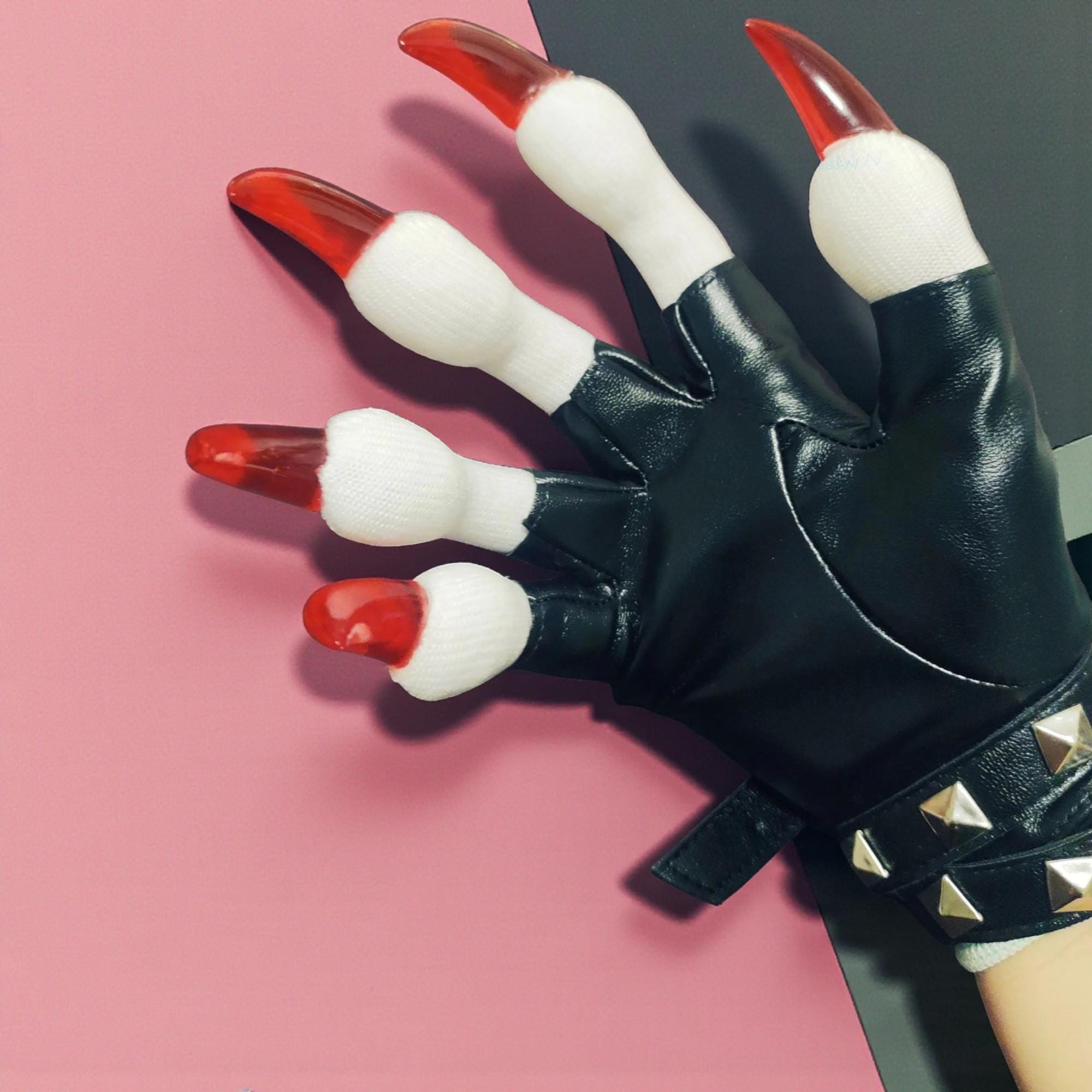 Furry Claw Gloves | Furries | Two-layer Cosplay Paw Gloves With Colored ...