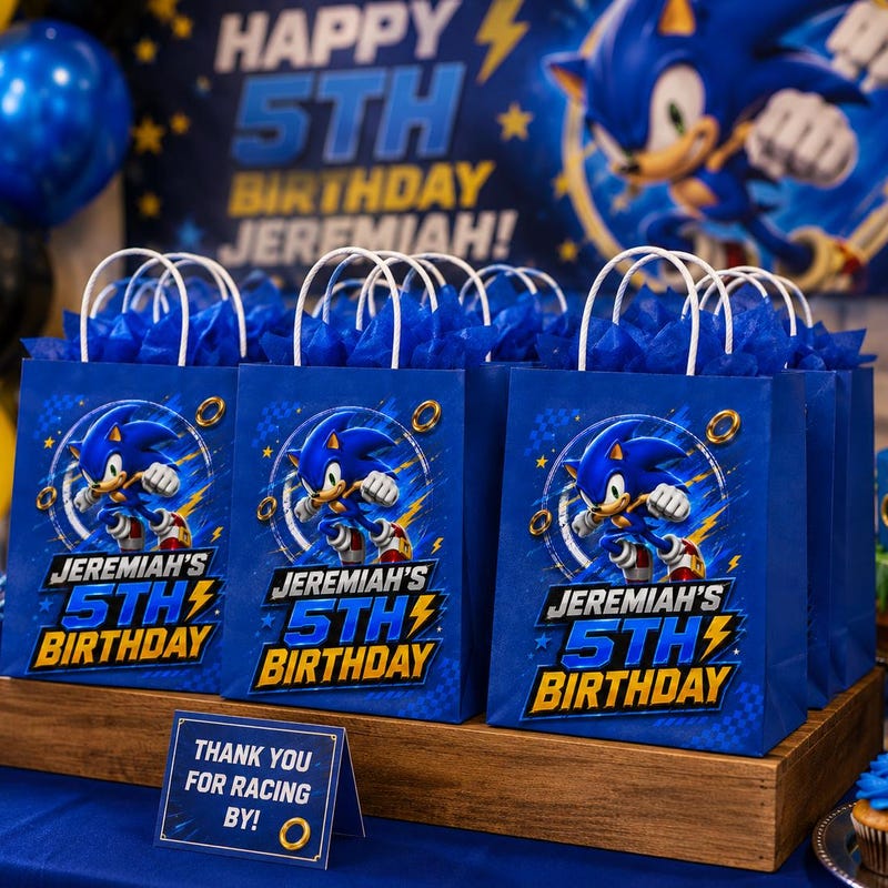 Sonic Gift Bags Party - 60+ Gift Ideas for 2026