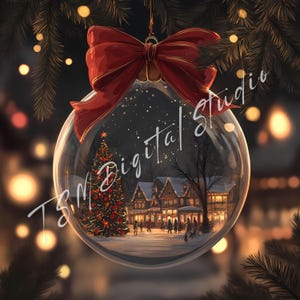12 Stunning Christmas Bauble Clip Art for Wall Art, Crafts, Cards, High ...