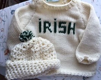 Irish Baby Sweater - Etsy