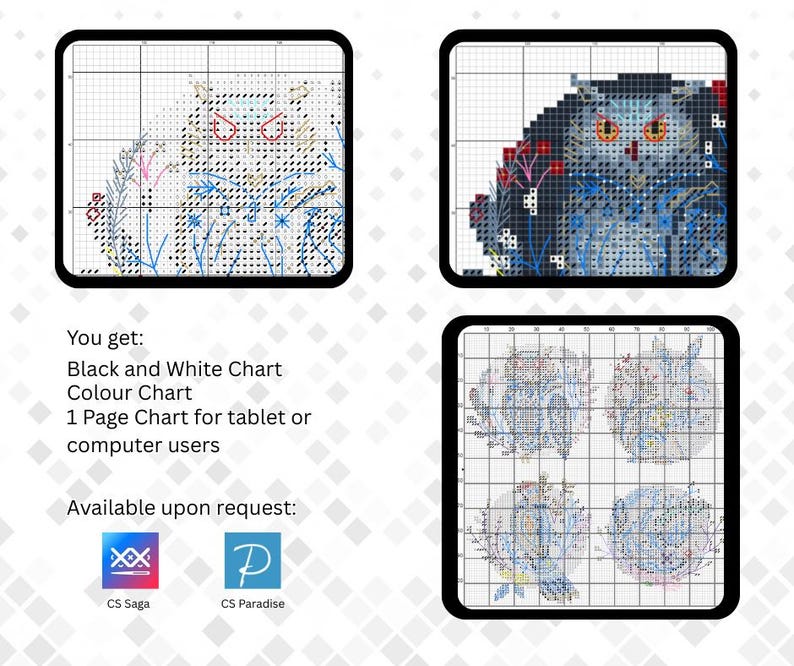 Snail Cow Cross Stitch Pattern: Modern Medieval, Fantasy Cross-stitch ...