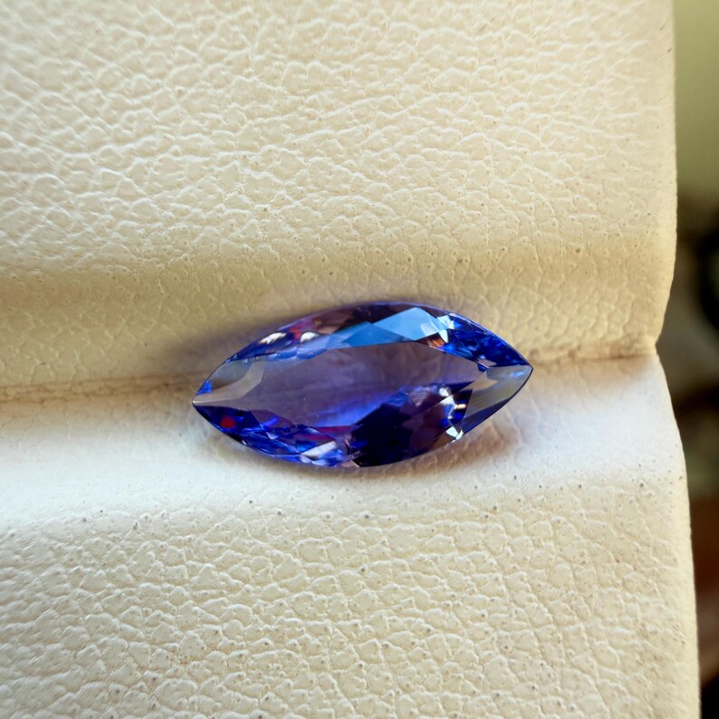Premium Tanzanite Stone 0.80 Ct Marquise 10×5 Mm Heated, Eye Clean AAA ...