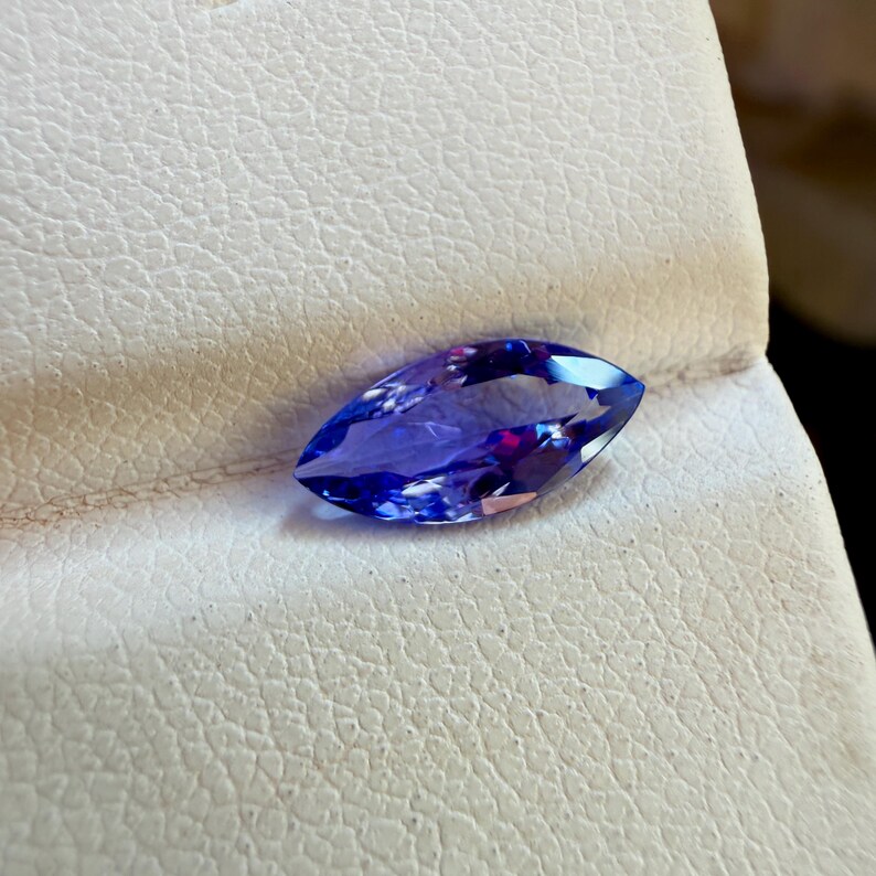 Premium Tanzanite Stone 0.80 Ct Marquise 10×5 Mm Heated, Eye Clean AAA ...