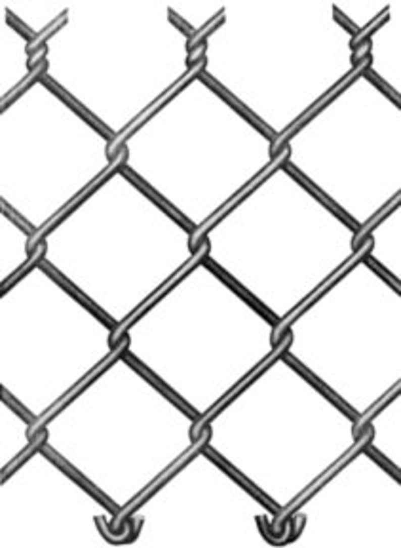 Wire Mesh Chain Link Fence Background - Digital Image - Vintage Art ...