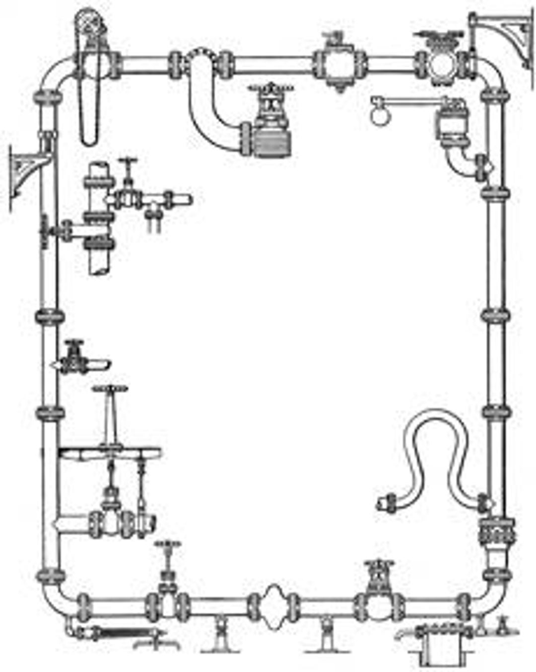 Plumbing Pipes Schematic Diagram Tech Plans Blueprint Design Geek ...