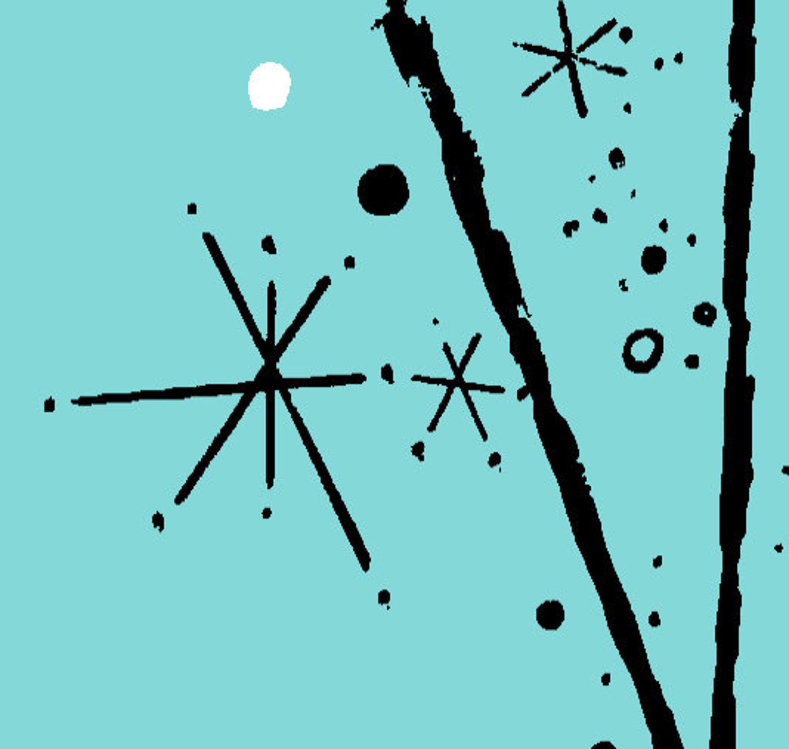 Starburst Mid-century Atomic Modern Star Background Digital Image ...