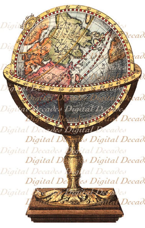 Antique Globe Drawing