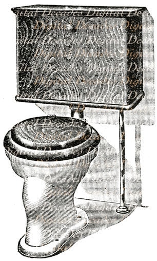 Bathroom Water Closet Potty Loo Toilet Restroom Plumbing - Digital ...
